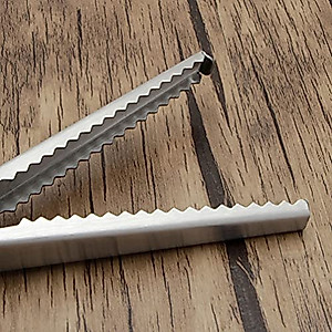 YARNOW Set of 6 Stainless Steel Jaw Sealing Clips, 4.5 Inch Stainless Steel Alligator Clips, Bag Sealing Clips for Snack Bread Coffee Food Bag (Silver)