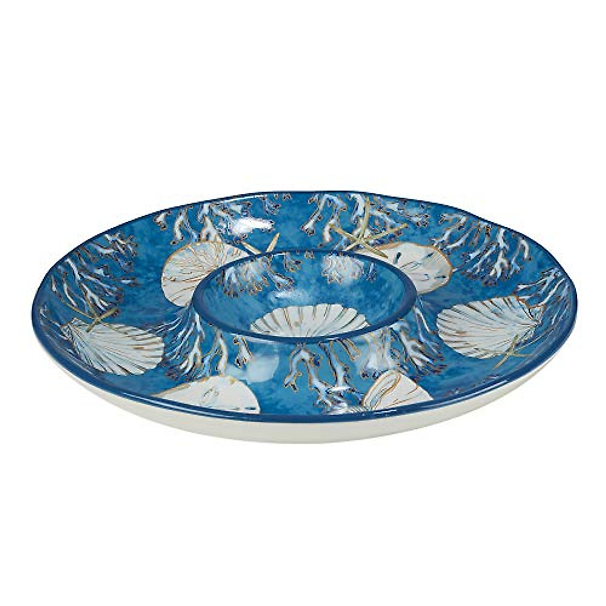 Certified International Playa Shells Chip & Dip,