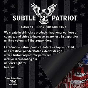 Subtle Patriot USA Backpack – Concealed Carry Backpack/Adjustable Straps and Extra Storage/Use for Travel, Work, Laptop, Hunting, and Hiking (Lady Liberty)
