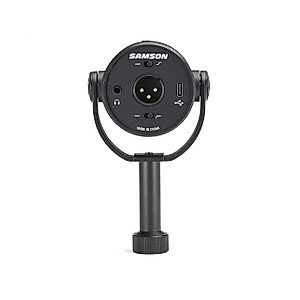 Samson Q9U XLR/USB Dynamic Broadcast Microphone Bundle with Pop Filter and Broadcast/Webcast Boom Arm with XLR Cable