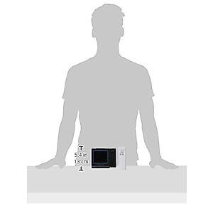 La Crosse Technology Color Projection Alarm Clock with Indoor/Outdoor Temperature & Charging USB Port, Wireless, Backlit, Black, 616-146