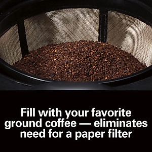Hamilton Beach Permanent Gold Tone Filter, Fits Most 8 to 12-Cup Coffee Makers (/80675 )
