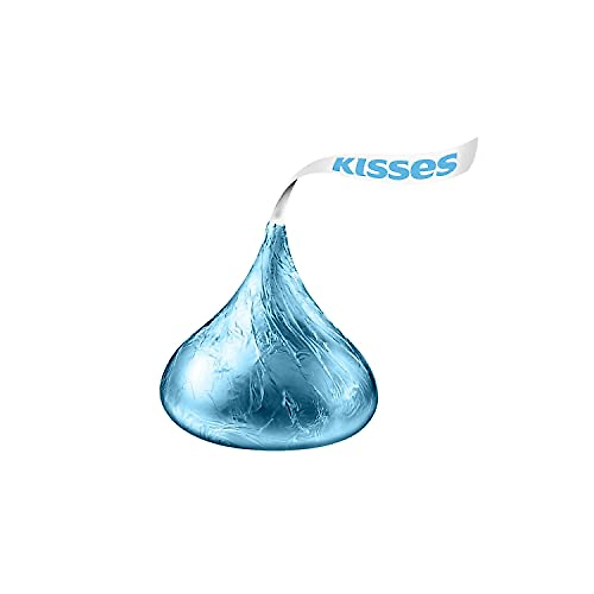 HERSHEY'S KISSES Blue Foils Milk Chocolate Candy, Bulk, 66.7 oz Bag (400 Pieces)