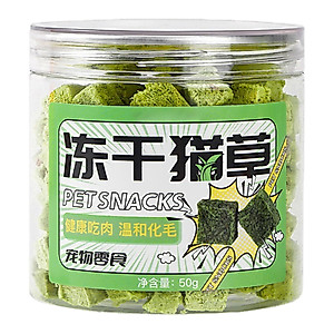 XISAOK Natural Cat Grass Wheatgrass Chewing Snacks Keep Your Cat Active and Happy Promote Dental Care Wheatgrass for Kitten