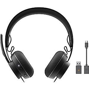 Logitech Zone 900 Wireless Bluetooth Noise Canceling Mic Over-Ear Stereo Headset, Flip to Mute, Multi-Device Connectivity Headset - 981-001100 (Renewed)