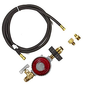 PTCK: Propane Tank Fire Pit Connection Kit; Hi-Out Regulator, 12' Hose & Necessary Fittings