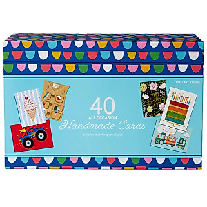 Burgoyne Handmade Embellished Decorative All Occasion Greeting Card Collection with Keepsake Box - 30 Count