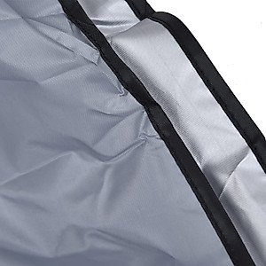 Oumefar 3 Seater Swing Cushion Cover Lightweight Swing Seat Cover Swing Cushion Replacement for Garden for Patio(Gray)