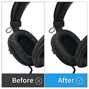 Tamicio Replacement Earpads for Sony MDR-7506 Headphones,Ear Pads Cushions Replacement Compatible with Sony MDR-7506 MDR-V6 MDR-V7 MDR-CD900ST Headphones Ear Pad Ear Cushion Ear Cups Ear Cover(Black)