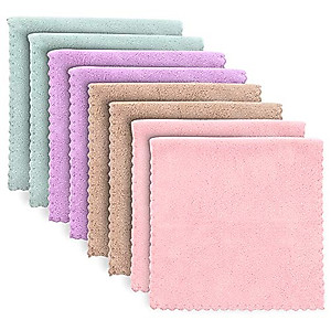 Super Soft Burp Cloths 8 Pack - Thick Baby Washcloths - Extra Absorbent - Perfect Size Large 20" by 10" - Light and Easy to Carry - Milk Spit Up Rag - Burpy Cloths for Unisex, Boy, Girl - Multicolored