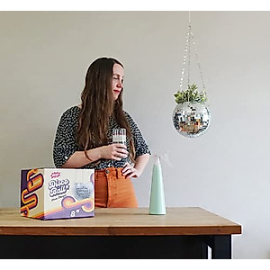 DADO 8" Disco Ball Planter - Disco Planter for indoor plants- Disco Ball Plant Hanger - unique plant pots - Boho Disco Ball hanging planter - Planters for indoor plants - hanging pots disco ball decor