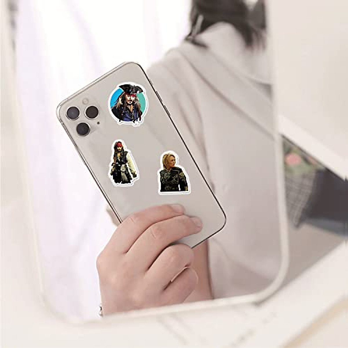 Pirates of the Caribbean Party Decorations,Birthday Party Supplies For Depp Pirate Hat Party Supplies Includes Banner - 12 Cake Toppers - 18 Balloons - 50 Pirates Stickers