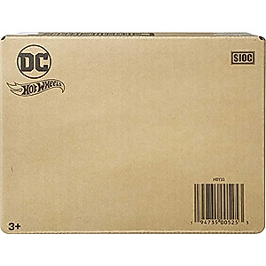 Hot Wheels Dc Toy Character Car 5-Pack in 1:64 Scale: Superman, Batman, Wonder Woman, the Joker Gt & Harley Quinn