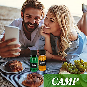 40 Pcs 2oz Plastic Bottles for Liquids Small Clear Ginger Shots Bottles with Black Caps Travel Bottles Mini Water Bottle with Scale for Vanilla Hot Sauce Juice Whiskey Liquid come with Labels,4 Funnel