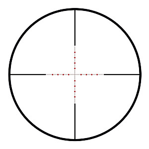 Hawke Sport Optics 4-16x50 Vantage AO Riflescope with Mil Dot IR Illuminated Reticle and 2-Piece Rings Bundle (2 Items)