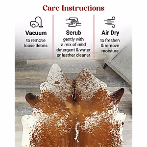 HIDES BAZAAR Cow Rugs for Living Room & Office Premium Salt and Pepper Rug Cowhide Rug - Brown & White Cowskin Rugs Made from Genuine Cowhide Leather - Cow Hide Rugs 6x8 ft