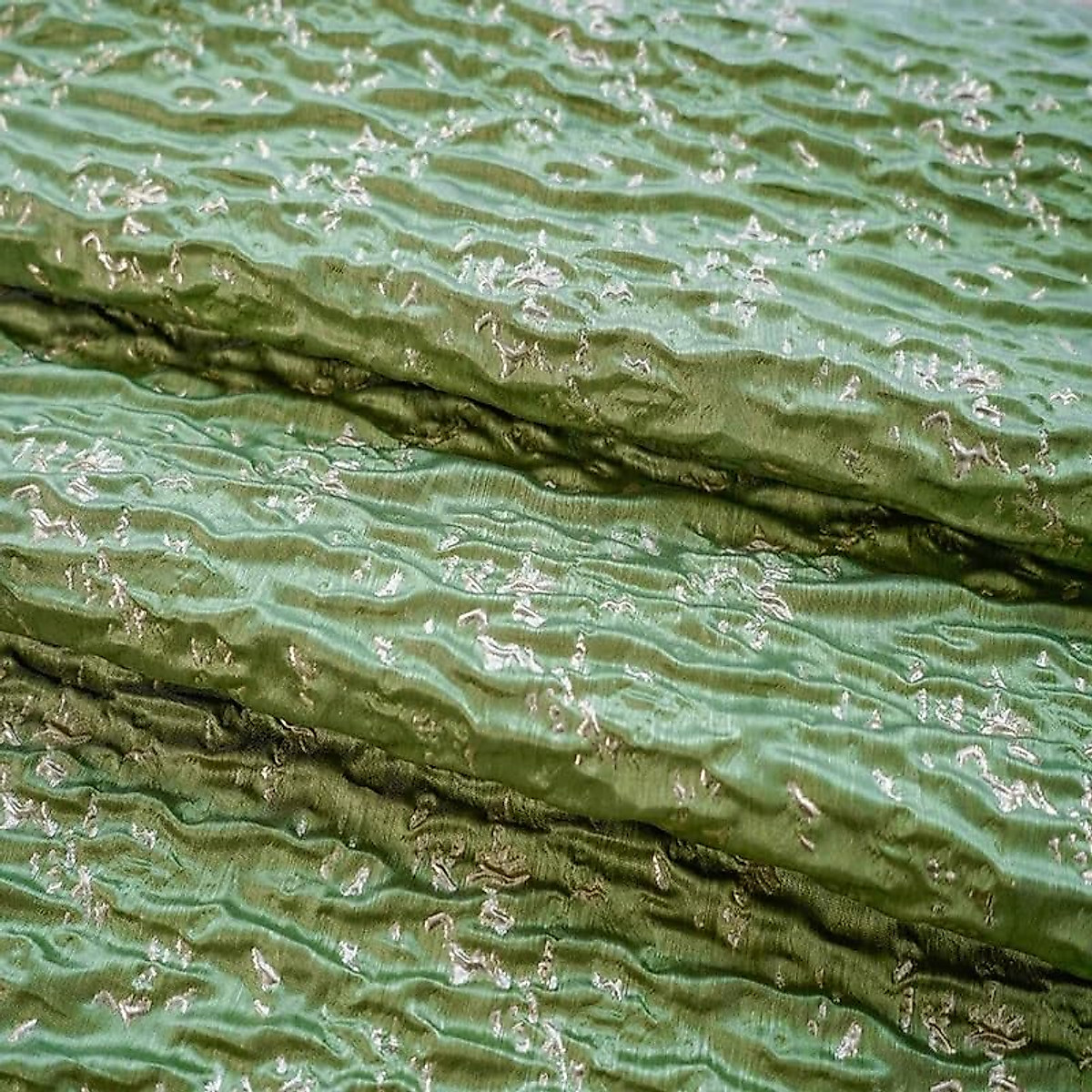 XMTXZYM 2 Meter Embossed Yarn Dyed Jacquard Fabric Women's Dress DIY Sewing Fabric