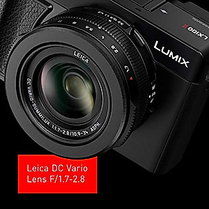 Panasonic Lumix LX100 II Large Four Thirds 21.7 MP Multi Aspect Sensor 24-75mm Leica DC VARIO-SUMMILUX F1.7-2.8 Lens Wi-Fi and Bluetooth Camera with 3" LCD, Black (DC-LX100M2)