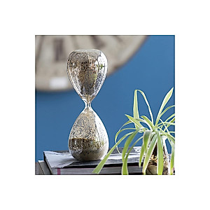 A & B Home Tan Mercury Glass Hour Glass