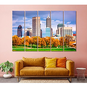 Autumn in Indiana USA Canvas Print 1 Panel / 36x24 inches
