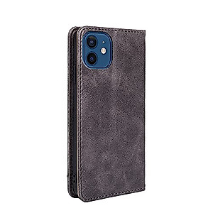 Fansipro Wallet Folio Case for Oppo Reno 2 F, Premium PU Leather Slim Fit Cover for Reno 2 F, 3 Card Slots, Align Cutouts, Gray
