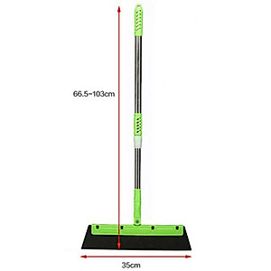 180 ° Magic Broom Sweeper with Long Handle, Multifunctional Silicone Broom Dust Pet Hair Quick Removal, Adjustable Household Cleaning Tool for Bathroom Window Floor