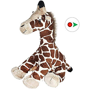 Beary Fun Friends Recordable 8" Plush Gerry The Giraffe w/20 Second Digital Recorder for Special Messages, Rymes or Songs