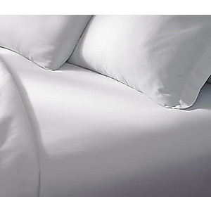 Luxurious Organic white Cotton Sateen flat sheet only- different size sheets, Soft, Durable, and Certified