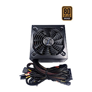 Apevia JUPITER800W Jupiter 800W 80 Plus Bronze Certified Active PFC ATX Gaming Power Supply, Supports Dual/Quad Core CPUs, SLI/Crossfire/Haswell