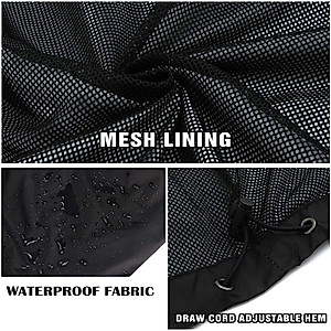 TRAILSIDE SUPPLY CO. Men's Snow Rain Pants Basic Insulated Workout Pants,Waterproof,Windproof Black Large