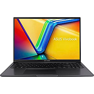 ASUS VivoBook 16 Laptop, 16” WUXGA (1920 x 1200) 16:10 Display, AMD Ryzen 5 7530U CPU, AMD Radeon™ Graphics, 8GB RAM, 512GB SSD, Fingerprint Sensor, Windows 11 Home, Indie Black, M1605YA-ES52
