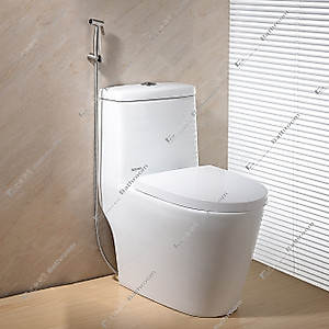 Ownace Brushed Nickel Hand Held Bidet Sprayer Qualitied Stainless Steel Diaper Sprayer Shattaf Complete Set for Bidet Toilet Bathroom