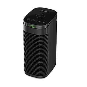 Honeywell HPA080 InSight HEPA Air Purifier with Air Quality Indicator and Auto Mode, Allergen Reducer for Medium Rooms (100 sq ft), Black - Wildfire/Smoke, Pollen, Pet Dander & Dust Air Purifier