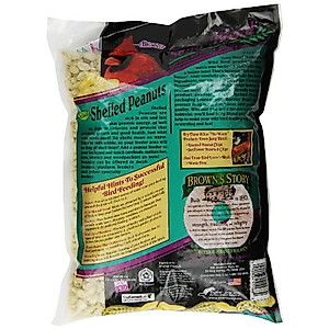 F.M. Brown'S Song Blend Premium Shelled Peanuts For Pets, 3-Pound, White