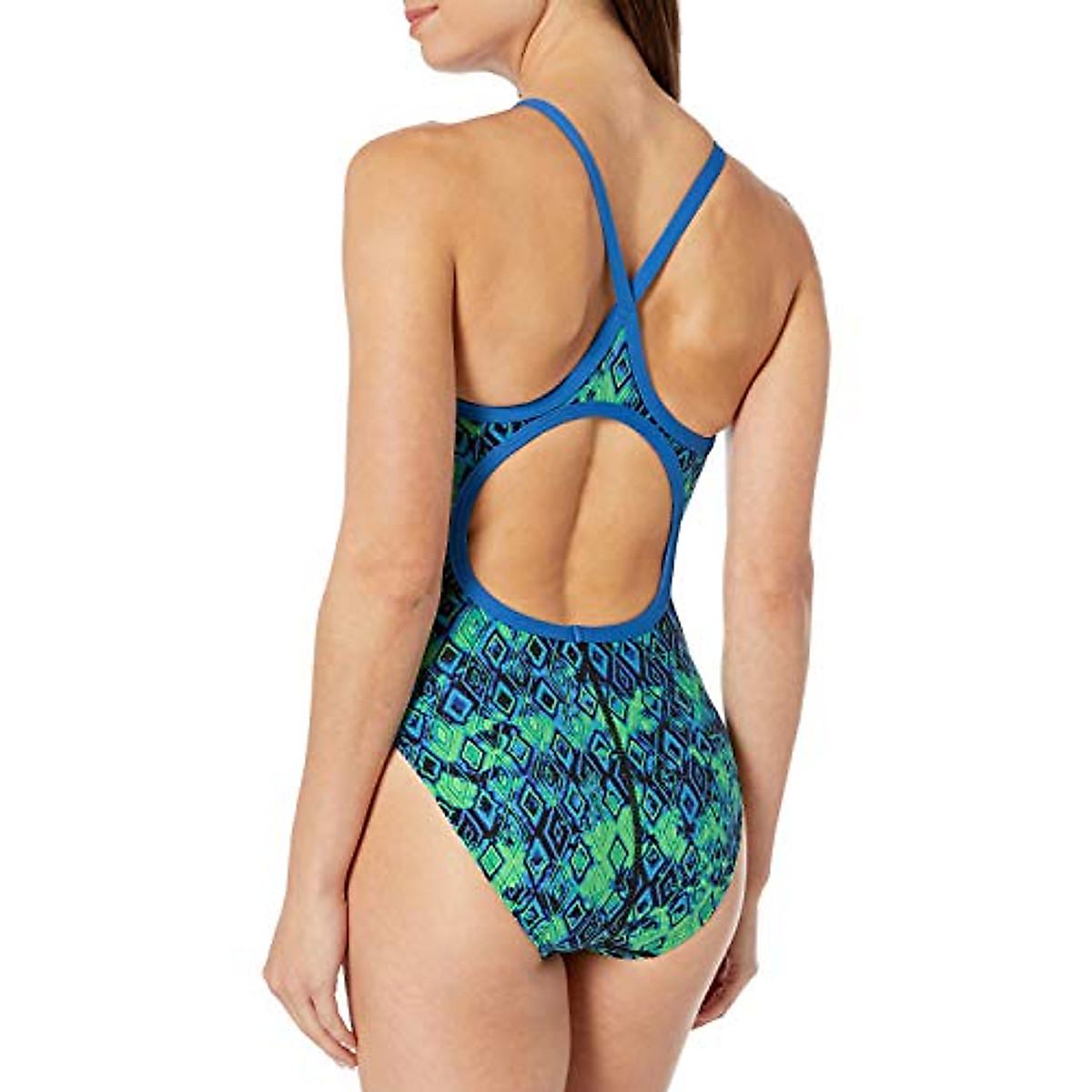 TYR Glacial Diamondfit, Blue/Green, 32