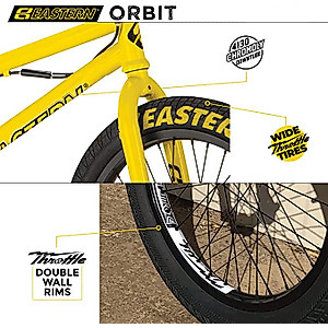 Eastern Bikes Eastern BMX Bikes - Orbit Model Boys and Girls 20 Inch Bike. Lightweight Freestyle Bike Designed by Professional BMX Riders at (Yellow)