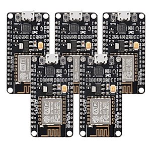 AITRIP 5 PCS ESP8266 NodeMCU CP2102 ESP-12E Internet WiFi Development Board Open Source Serial Wireless Module Works Great Compatible with Arduino IDE/Micropython (5PCS)