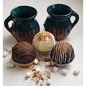 Drizzle Bottle for Hot Chocolate Bombs - Condiment Dispenser & Kitchen Squeeze Bottle- Chocolate Sauce, Frosting, Simple Syrup, Icing & Candy Melts- 4 Holes with Lid, Includes Chocolate Glaze Recipe