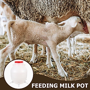 Lamb Milk Bottle Calf Goat Milk Feeder Sheep Feeding Bucket Large Capacity Animal Feeding Pot with