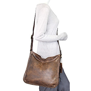 Shauna Leather Crossbody Bag (Burgundy)