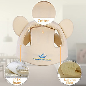 Xifamniy Baby Soft Safety Helmet Foam Head Protector Helmet for Toddler Infant Walking Suit 6-24mnths (B