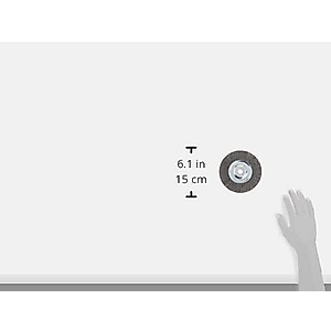 Forney 72745 Wire Bench Wheel Brush, Coarse Crimped with 1/2-Inch and 5/8-Inch Arbor, 6-Inch-by-.012-Inch