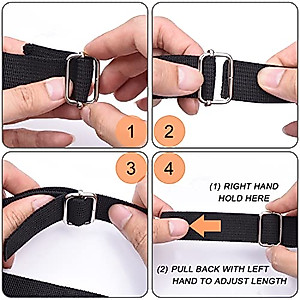 CooBigo 25 Pack 1 Inch Metal Adjustable Slide Buckles Tri-Glide Adjuster Suspender Strap Slider for Purse Bag Hardware Making Supplies Belt Backpack replacement Keeper(Gold)