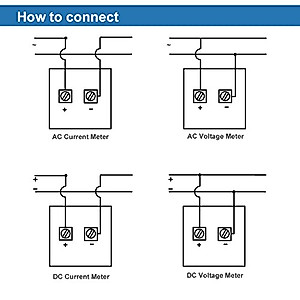 uxcell AC 0-300V Analog Panel Voltage Gauge Volt Meter 85C1 2.5% Error Margin