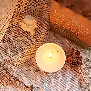 Chloefu LAN Vanilla & Coconut Scented Candle Sets Luxury Soy Jar Candle 7.1oz|45 Hour Long Lasting Burn Highly Scented Valentines Gifts for Men & Women All-Natural Soy Wax Candle 2 Pack