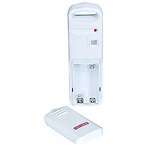 Craftsman Wireless Easy to Read Thermometer with Indoor and Outdoor Temperature & Humidity with Trend Arrows and Daily Date and Time (CMXWDCR01137), Red