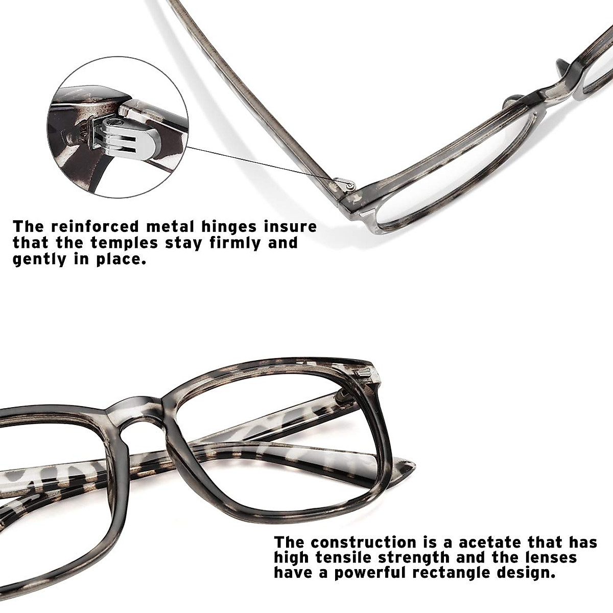 Blue Light Filter Glasses Unisex Nerd Non-prescription Clear Lens Computer Blue Light Blocking Glasses