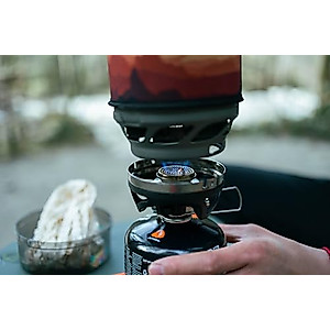 Jetboil MiniMo Camping and Backpacking Stove Cooking System with Adjustable Heat Control (Sunset)