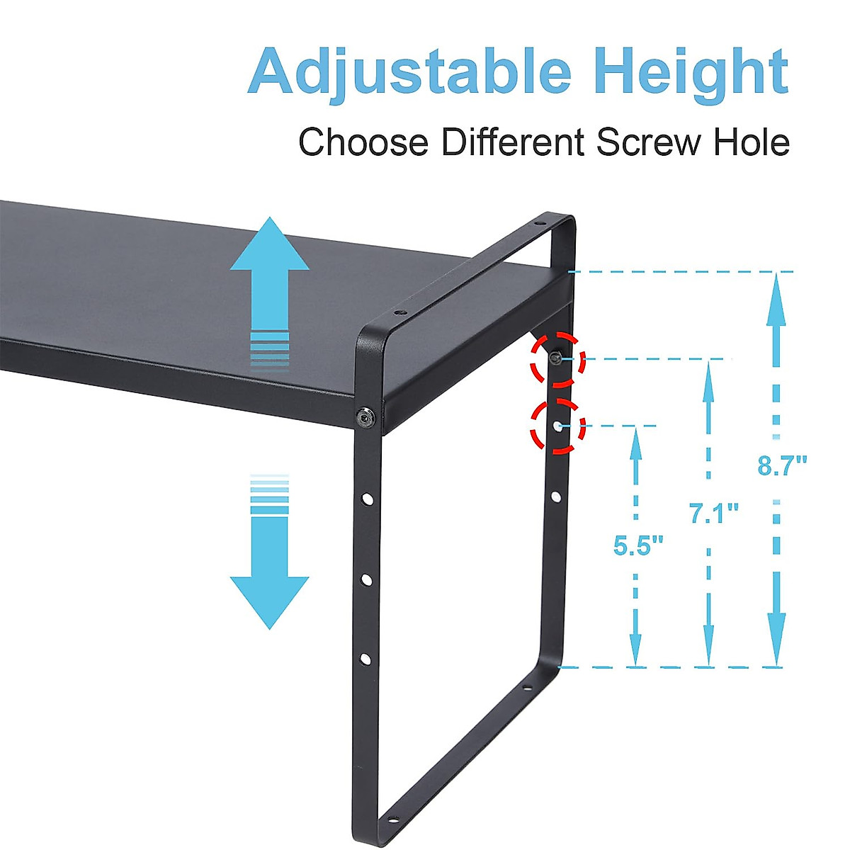 2 Pack Expandable Kitchen Cabinet Organizer Shelf, Stackable Kitchen Counter Storage Shelves Organizers, Adjustable Small Storage Shelf Rack Stand Riser For Mug Coffee Cup Dish Plate, Length: 25.5”