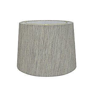 Aspen Creative 32951 Transitional Hardback Empire Shaped Spider Construction Lamp Shade in Light Grey, 14" wide (12" x 14" x 10")
